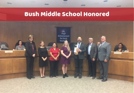 Bush Middle School Honored | Carrollton-Farmers Branch ISD