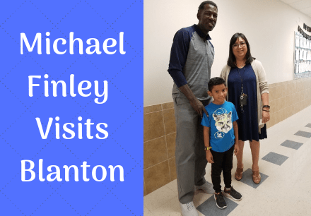 Michael Finley Visits Blanton | Carrollton-Farmers Branch ISD