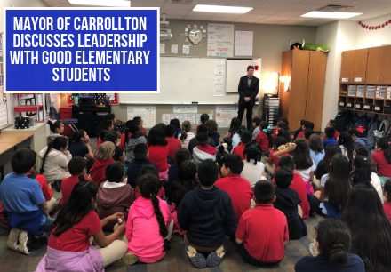 Mayor of Carrollton Discusses Leadership with Good Elementary Students ...
