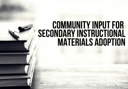 Community Input for Secondary Instructional Materials Adoption | Carrollton-Farmers Branch ISD